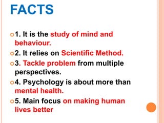 INTRODUCTION TO PSYCHOLOGY | PPTX | Science