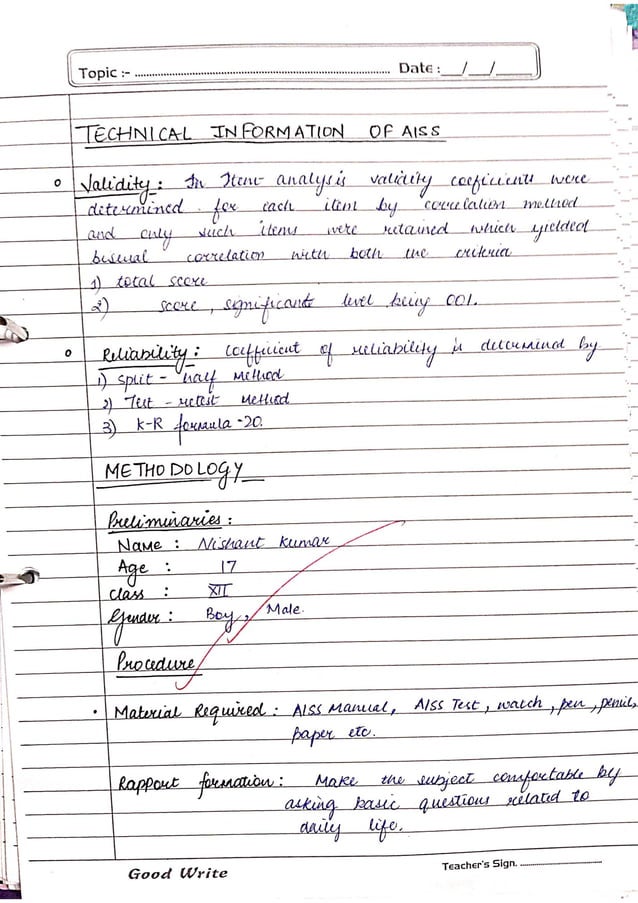 Psychology Practical File for class 12 . pdf | PDF