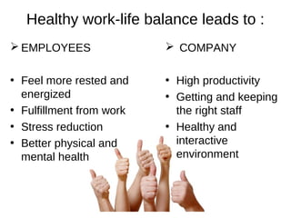 WORK LIFE BALANCE | PPT