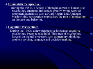 Introdustion to Psychology | PPT