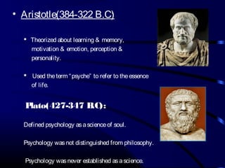 Introdustion to Psychology | PPT