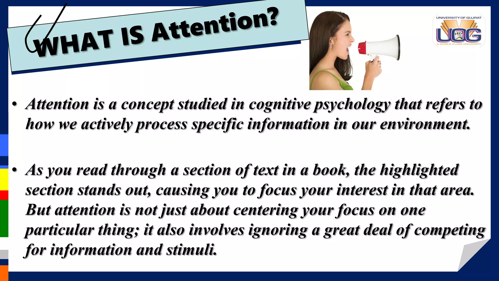 ATTENTION | Complete | Psychology | PPTX