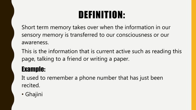 Memory and Types - Psychology | PPTX