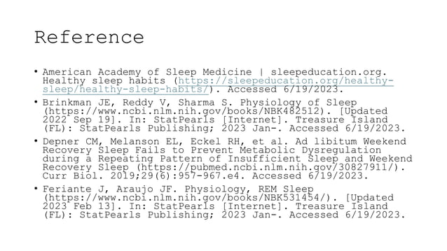 Normal sleep and types of REM and NREM sleep | PPTX