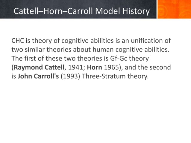 Psychology CHC Model | PPTX | Science