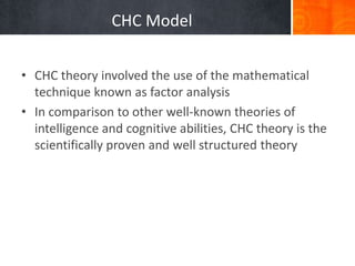 Psychology CHC Model | PPTX
