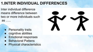 INDIVIDUAL DIFFERENCES/PSYCHOLOGY PRESENTATION/INDIVIDUAL DIFFERENCES ...