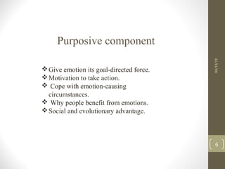 presentation on Component of emotion prepared by tipu | PPT