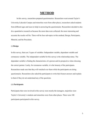 Psychology project | DOCX