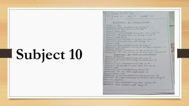 psychology project chapter attention class 11 | PPTX
