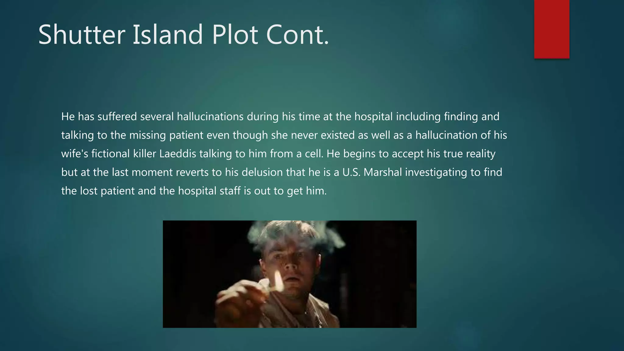 Schizophrenia & PTSD in Shutter Island - Hughes | PPTX