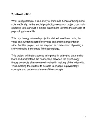 Psychology report | PDF