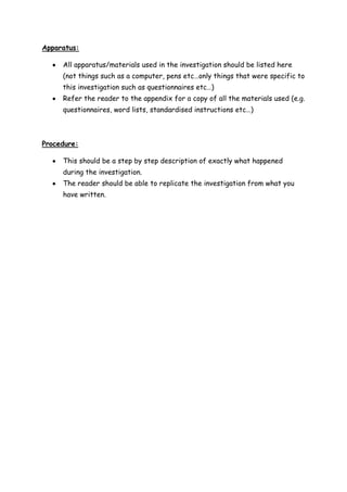 Psychology report template | DOCX