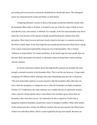 Psychology research paper take two | DOCX