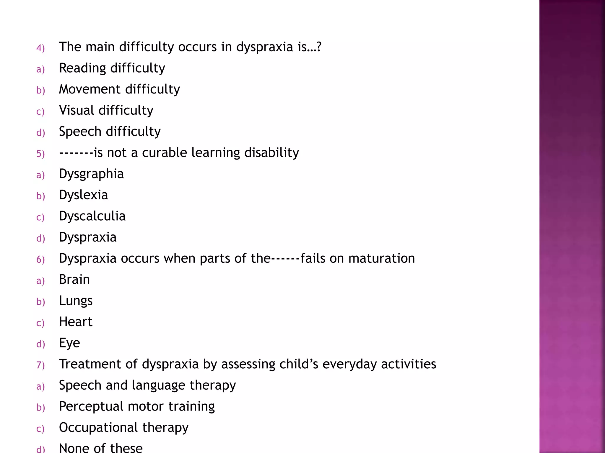DYSPRAXIA | PPTX