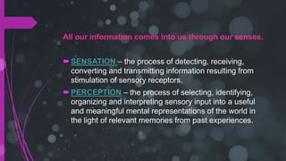 Psychology (sensation and perception) | PPTX