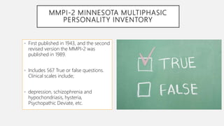 Psychology test and its types | PPT