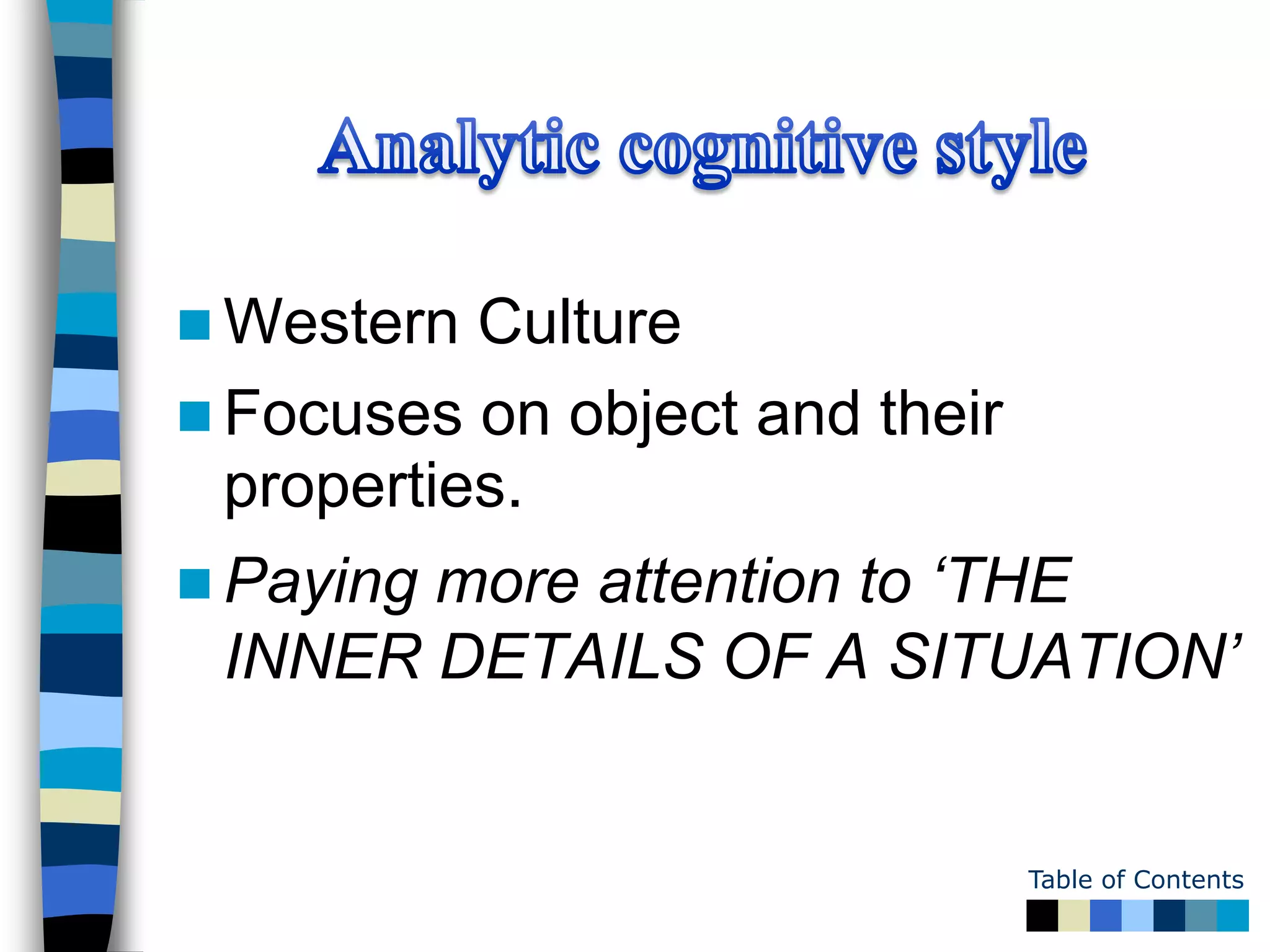 Culture,Cognitive Styles and Problem Solving | PPTX