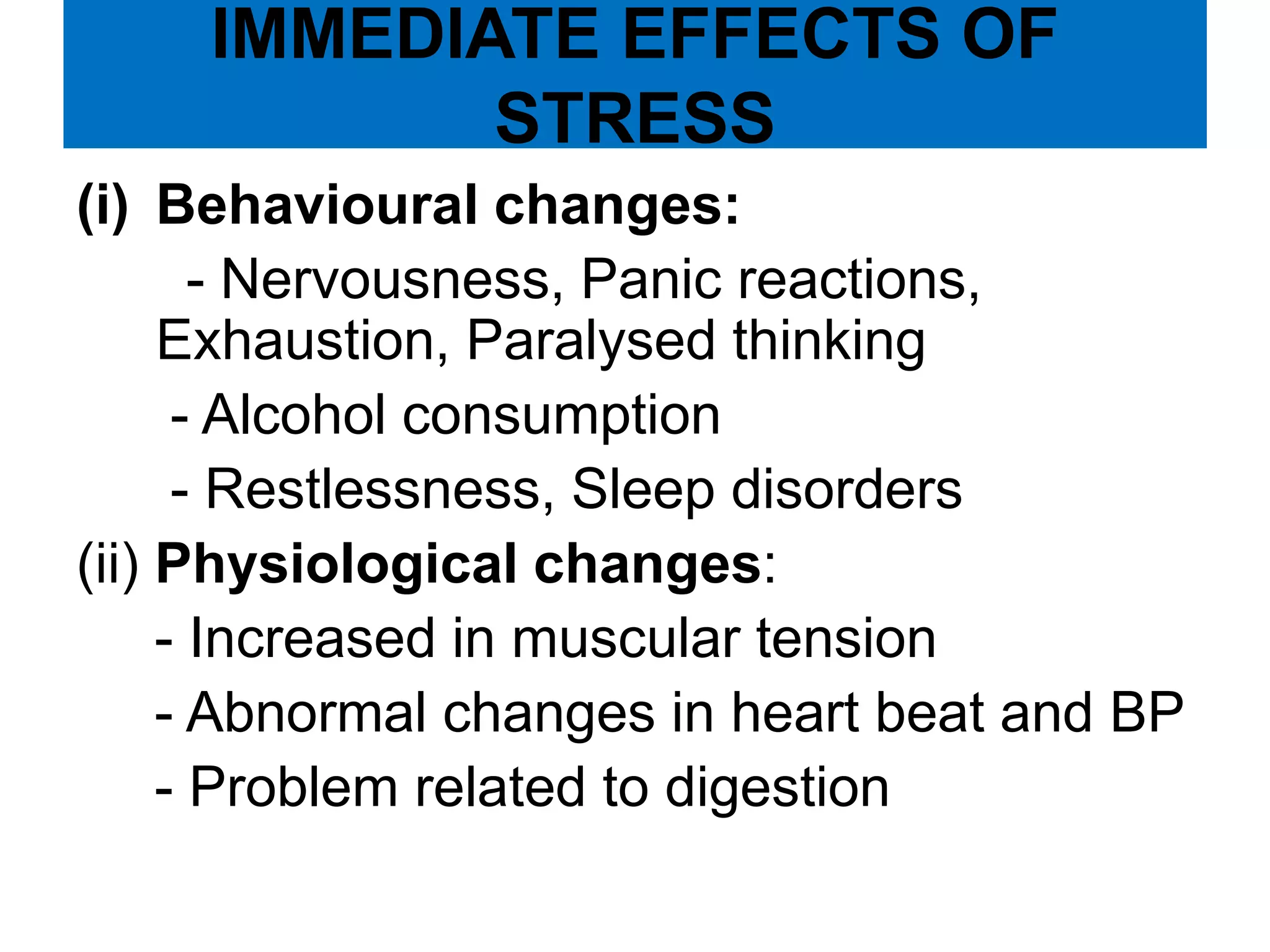 Psychology unit iv -stress | PPTX