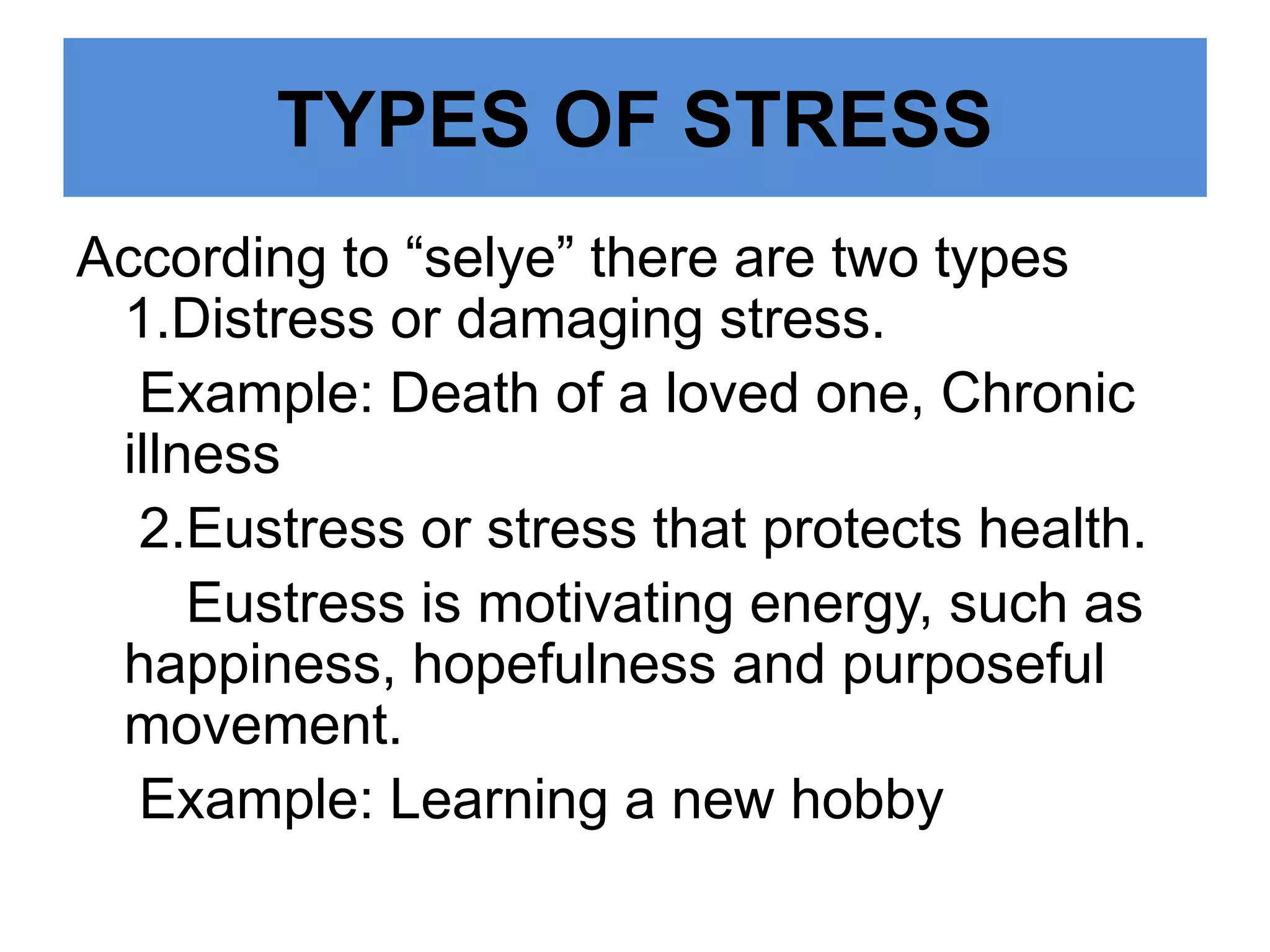 Psychology unit iv -stress | PPTX