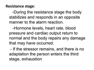 Psychology unit iv -stress | PPTX