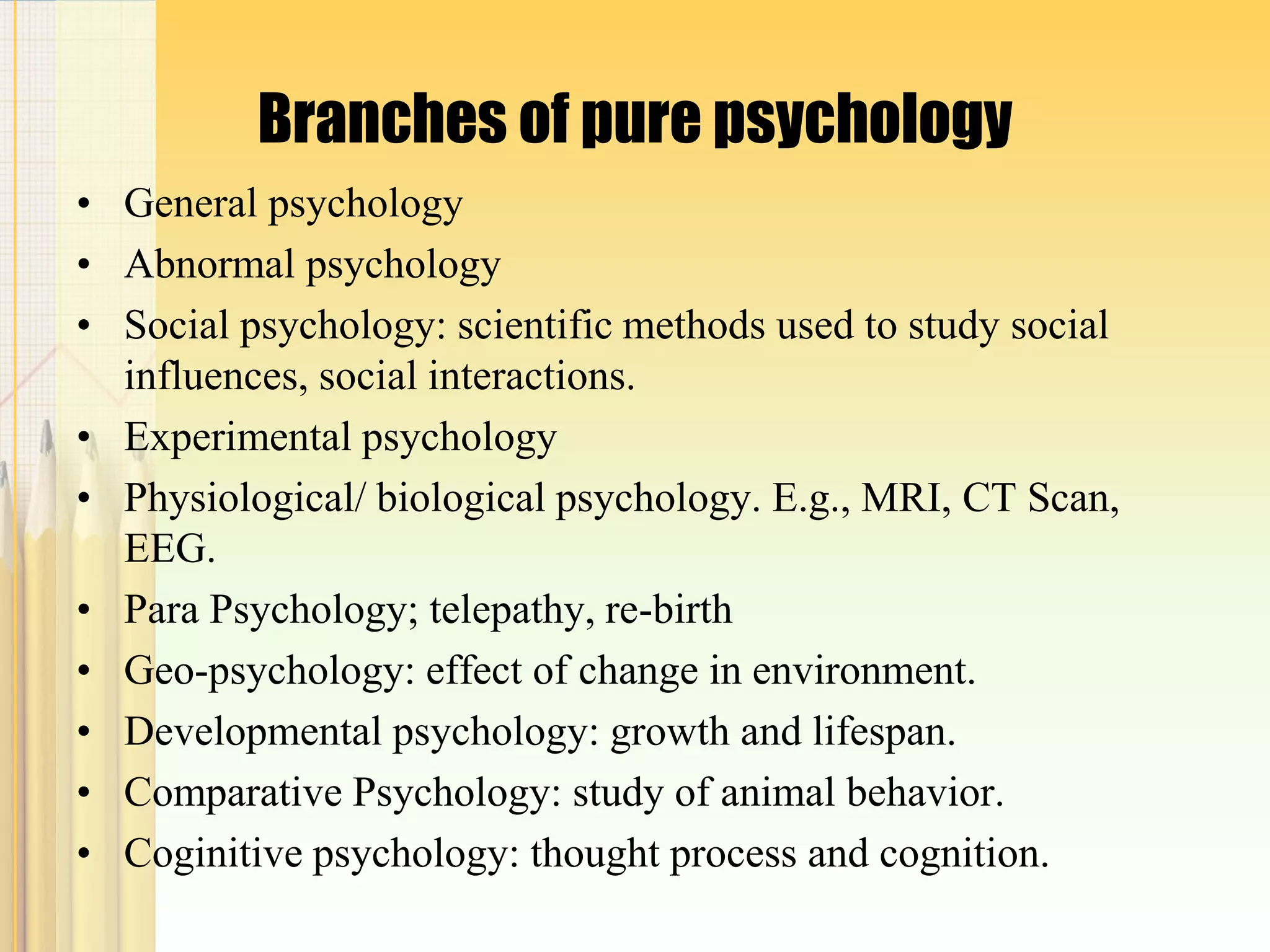 Psychology unit 1st | PPTX