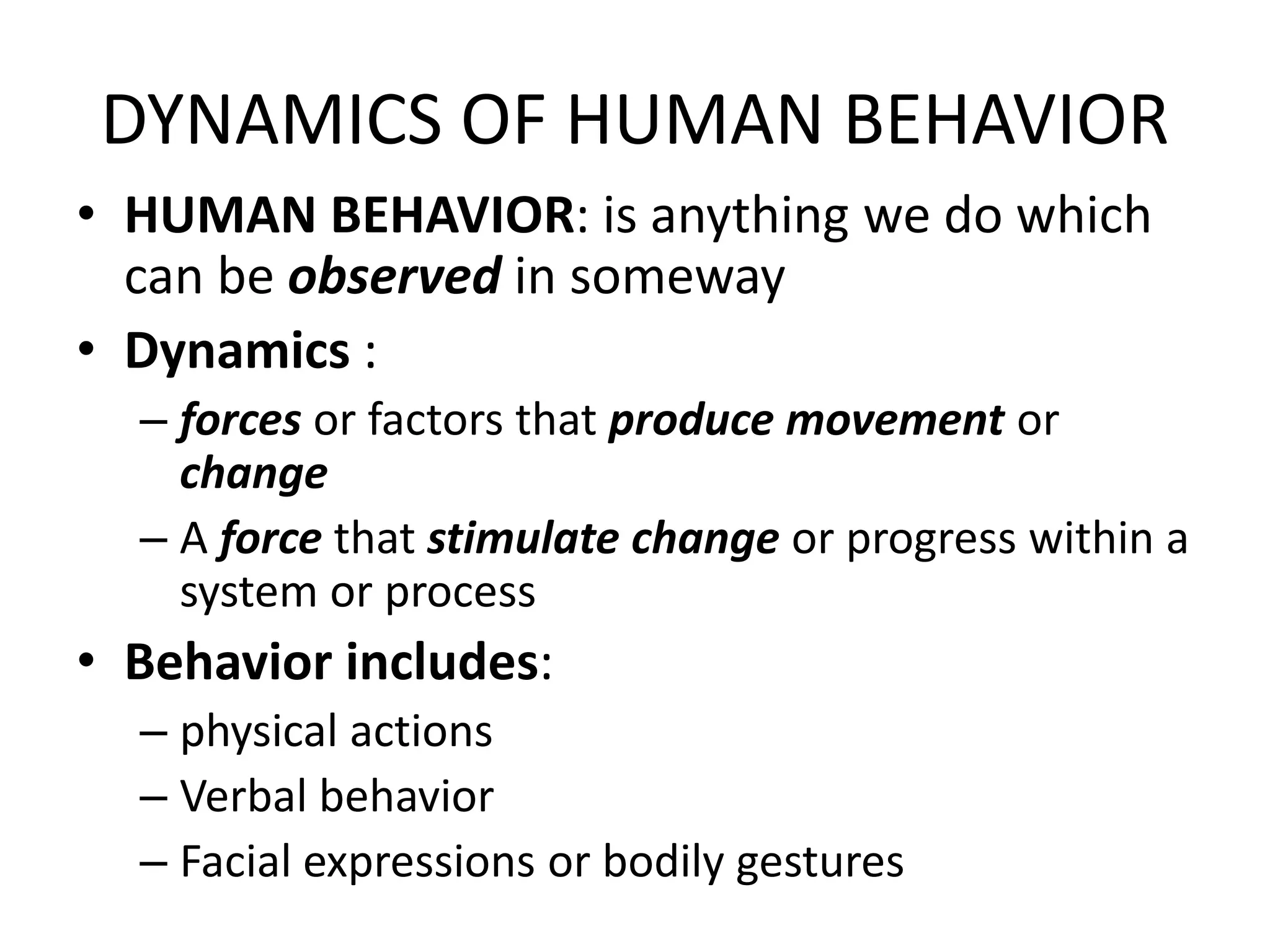 PSYCHOLOGY OF HUMAN BEHAVIOR - UNIT 3 PSYCHOLOGY FOR NURSES, GNM 1ST YR ...