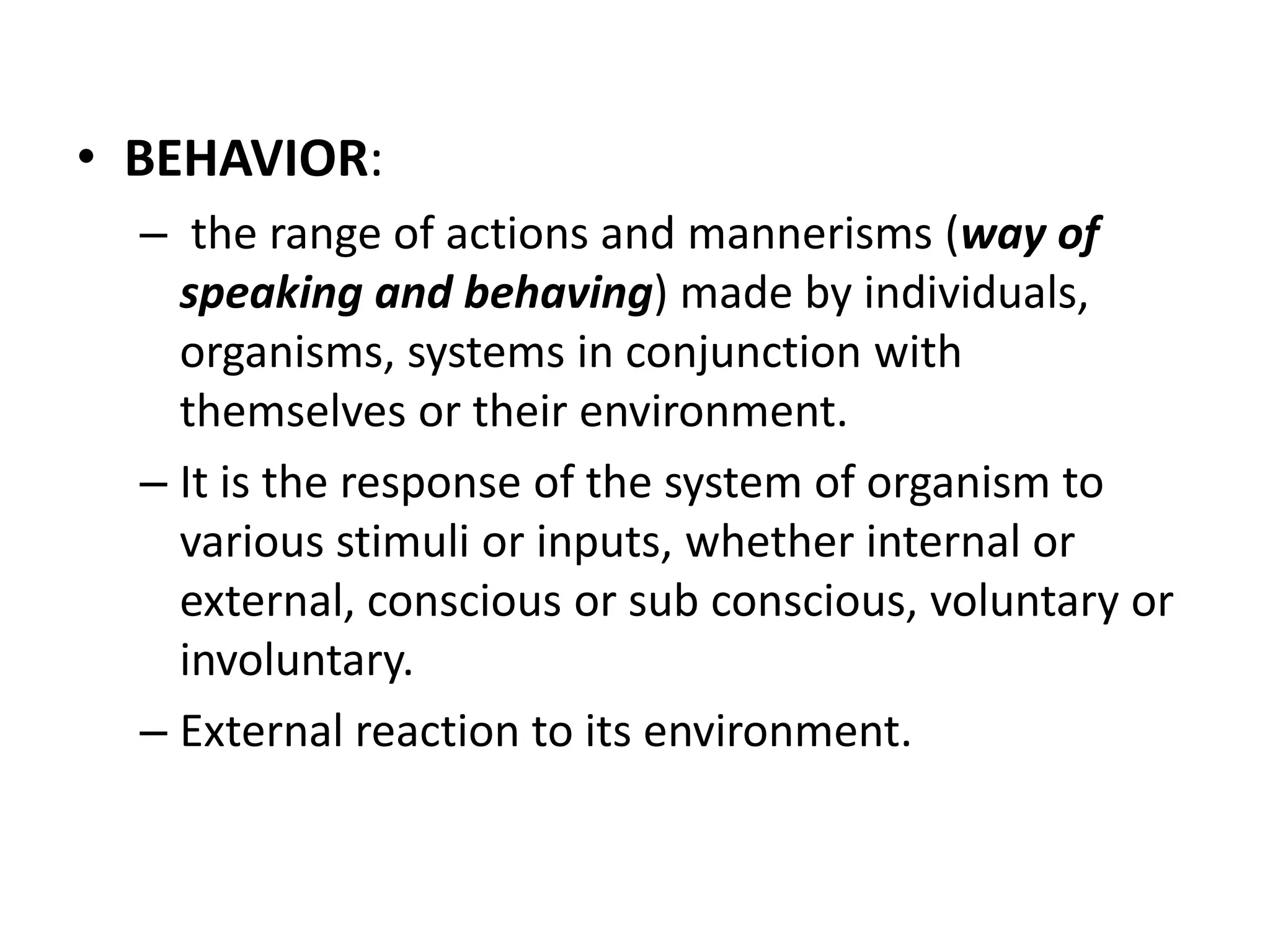 PSYCHOLOGY OF HUMAN BEHAVIOR - UNIT 3 PSYCHOLOGY FOR NURSES, GNM 1ST YR ...