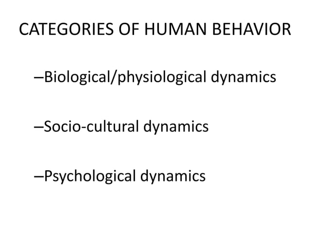 PSYCHOLOGY OF HUMAN BEHAVIOR - UNIT 3 PSYCHOLOGY FOR NURSES, GNM 1ST YR ...