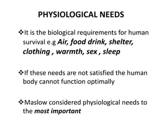 PSYCHOLOGY OF HUMAN BEHAVIOR - UNIT 3 PSYCHOLOGY FOR NURSES, GNM 1ST YR ...