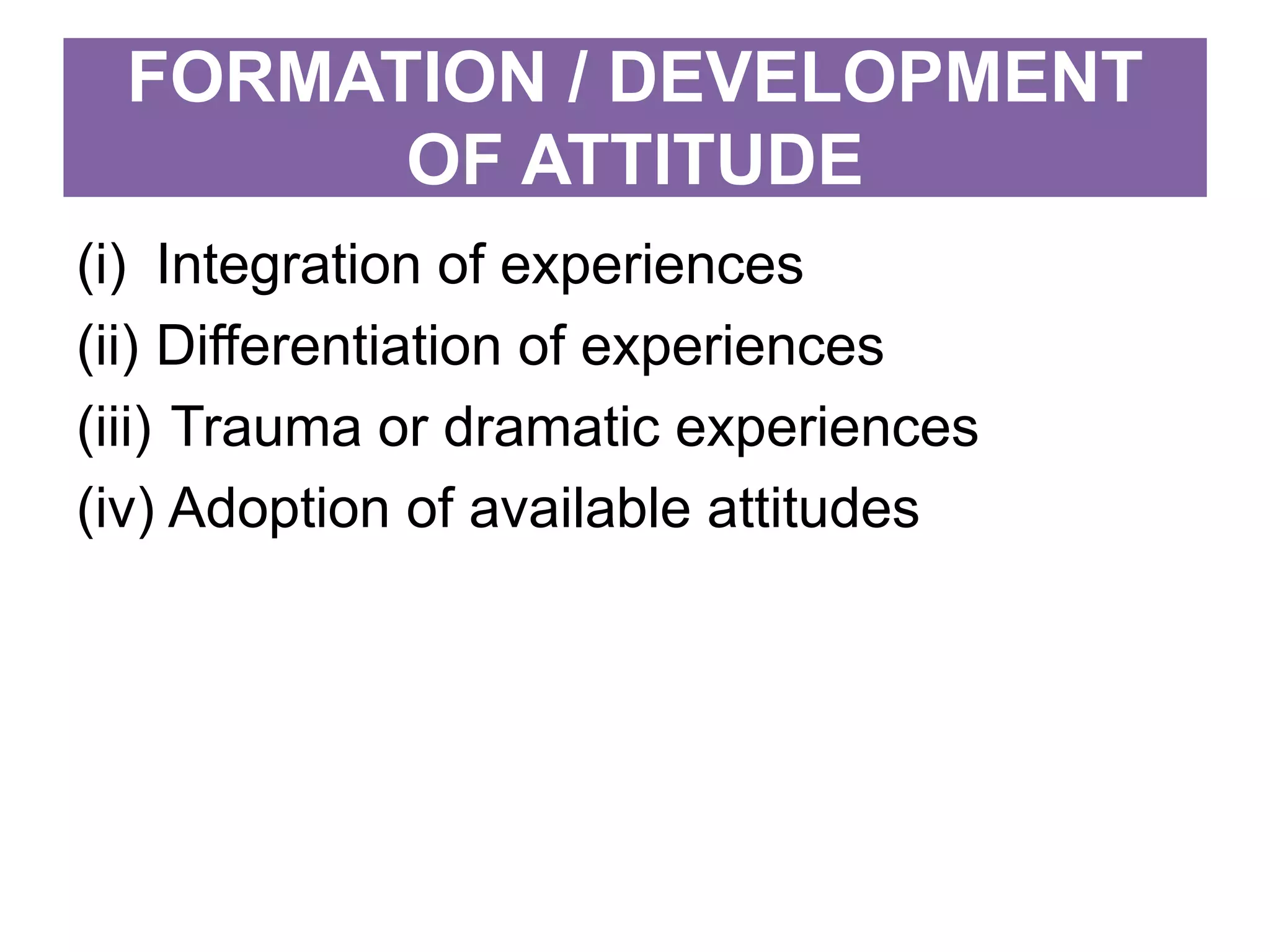Psychology unit iv attitude | PPTX