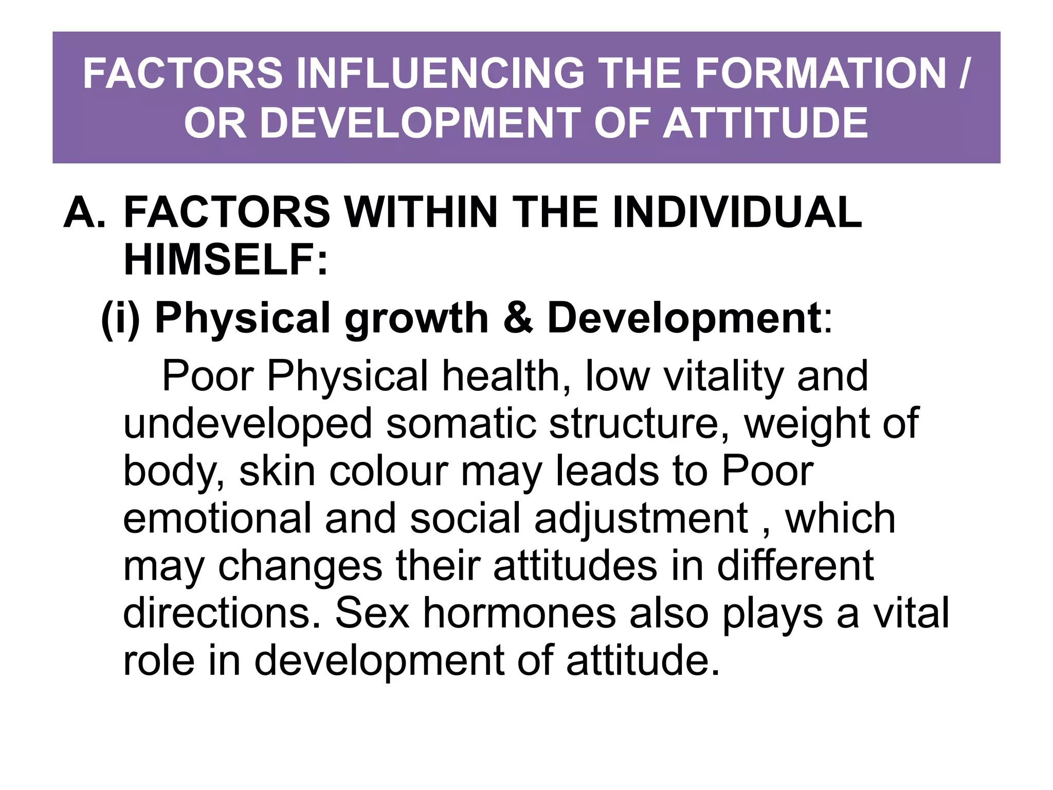 Psychology unit iv attitude | PPTX