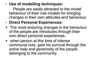 Psychology unit iv attitude | PPTX