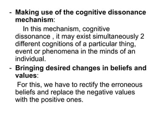 Psychology unit iv attitude | PPTX