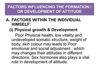 Psychology unit iv attitude | PPTX