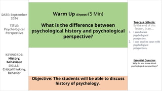 Psychology Contemporary Perspectives in Psychology.pptx