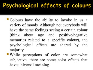Colours and moods(Psychology) | PPTX