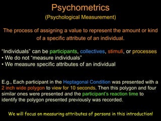instrument development and psychometrics | PPT