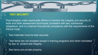 psychological assessment for college students | PPT