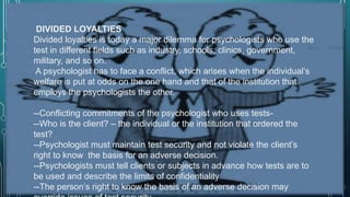ETHICAL STANDARDS IN TESTING. | PPTX