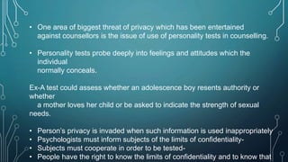 ETHICAL STANDARDS IN TESTING. | PPTX