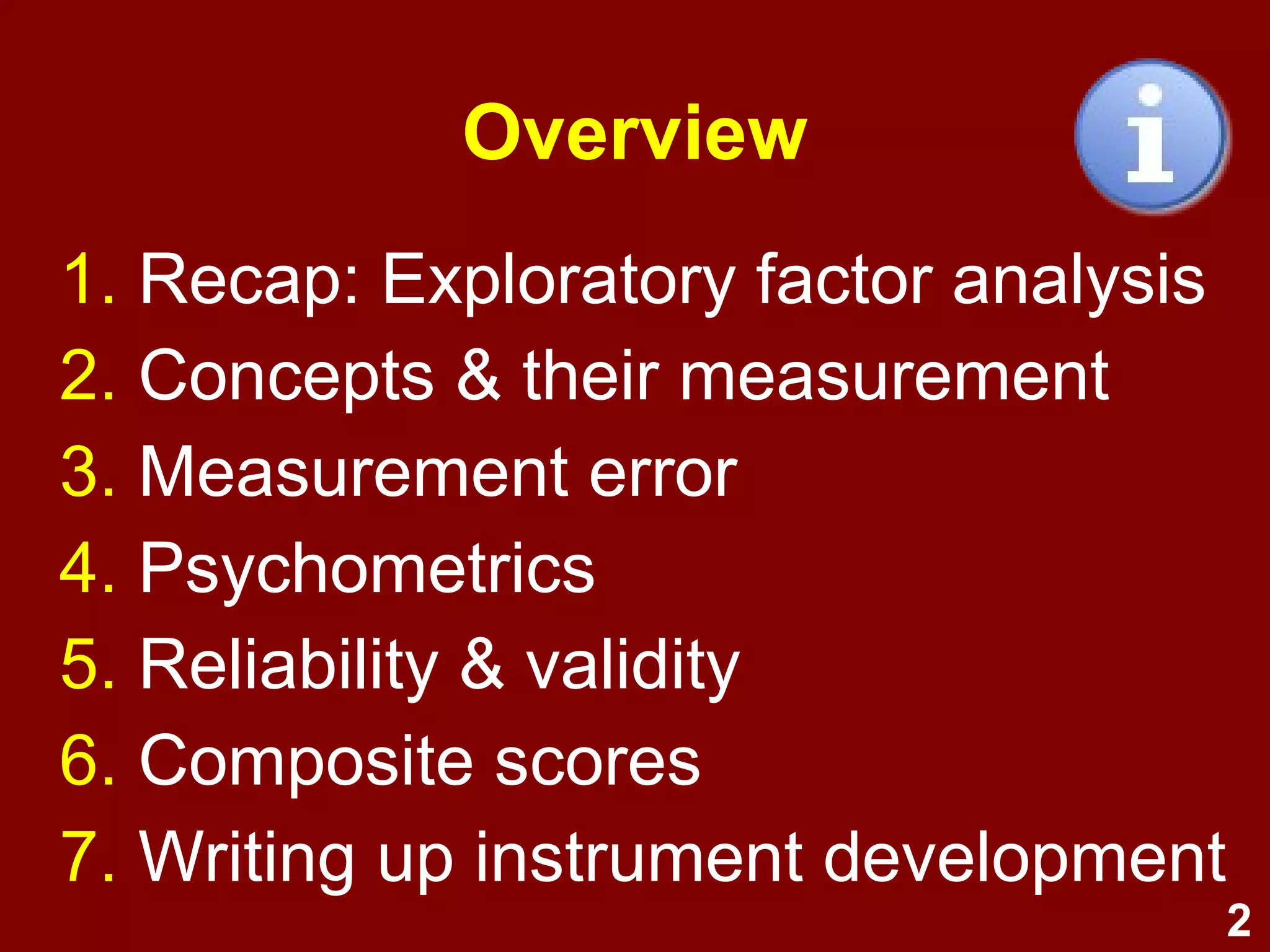 Psychometric instrument development | PPT