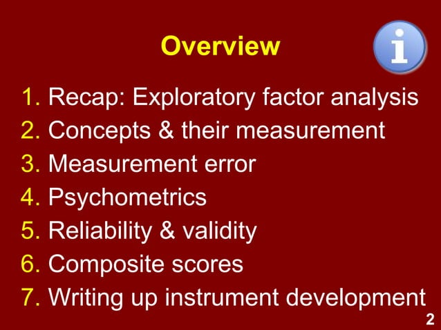 Psychometric instrument development | PPT