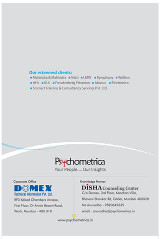 Psychometrica brochure | PDF