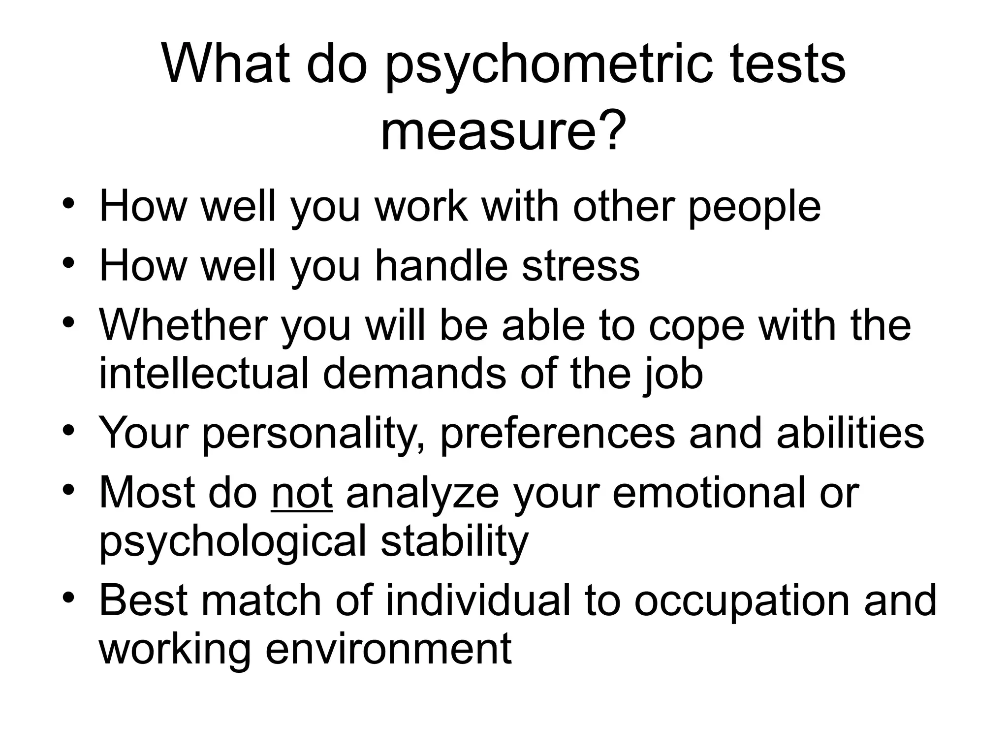 Psychometrics | PPT
