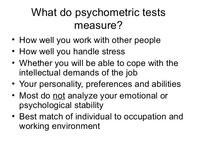 Psychometric Meaning