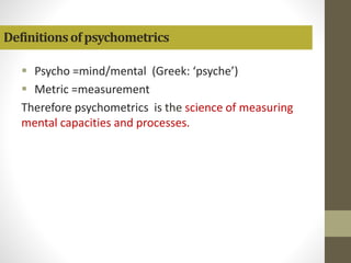 psychometrics chapter one.pptx