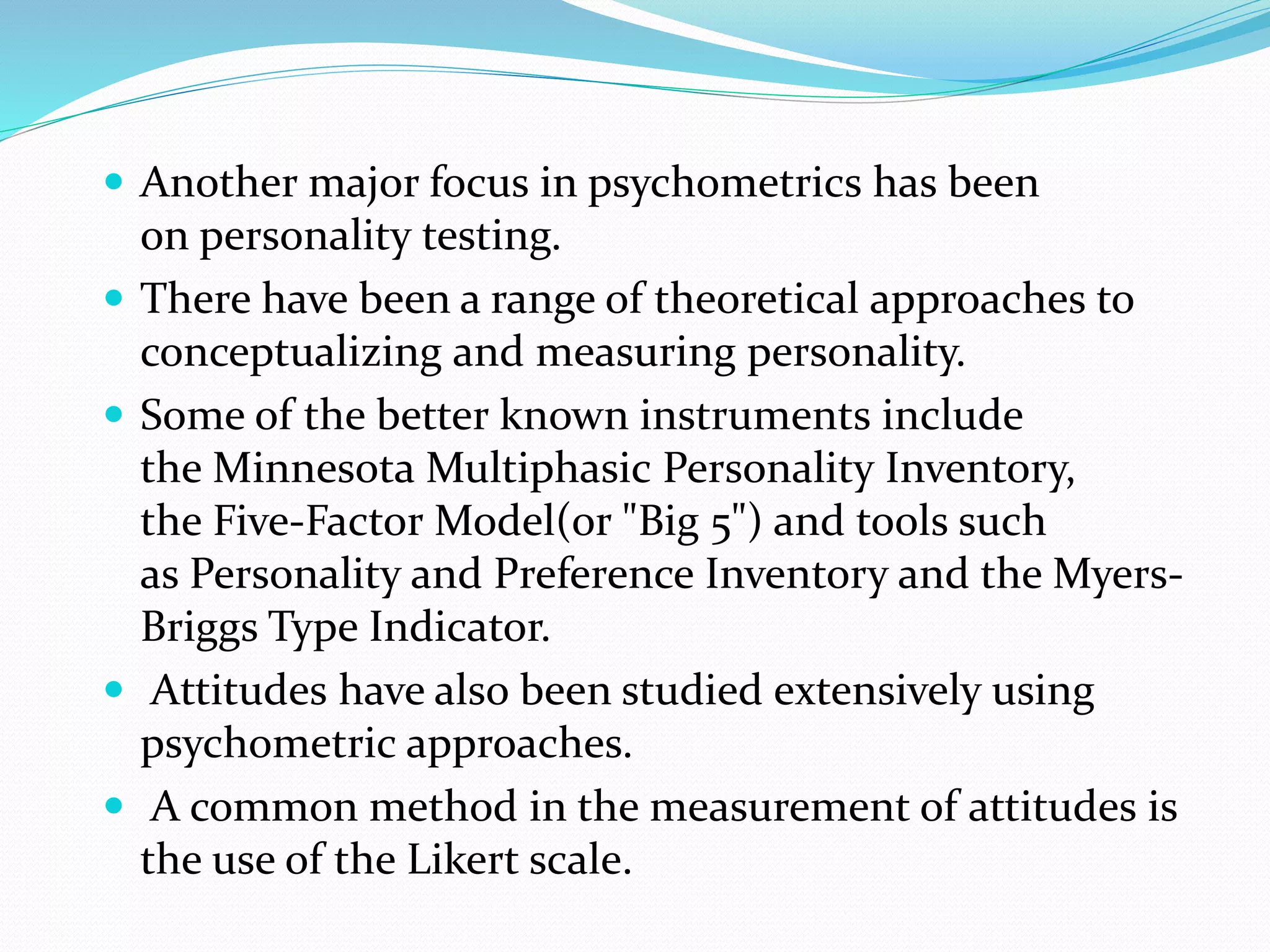 Psychometrics ppt | PPTX