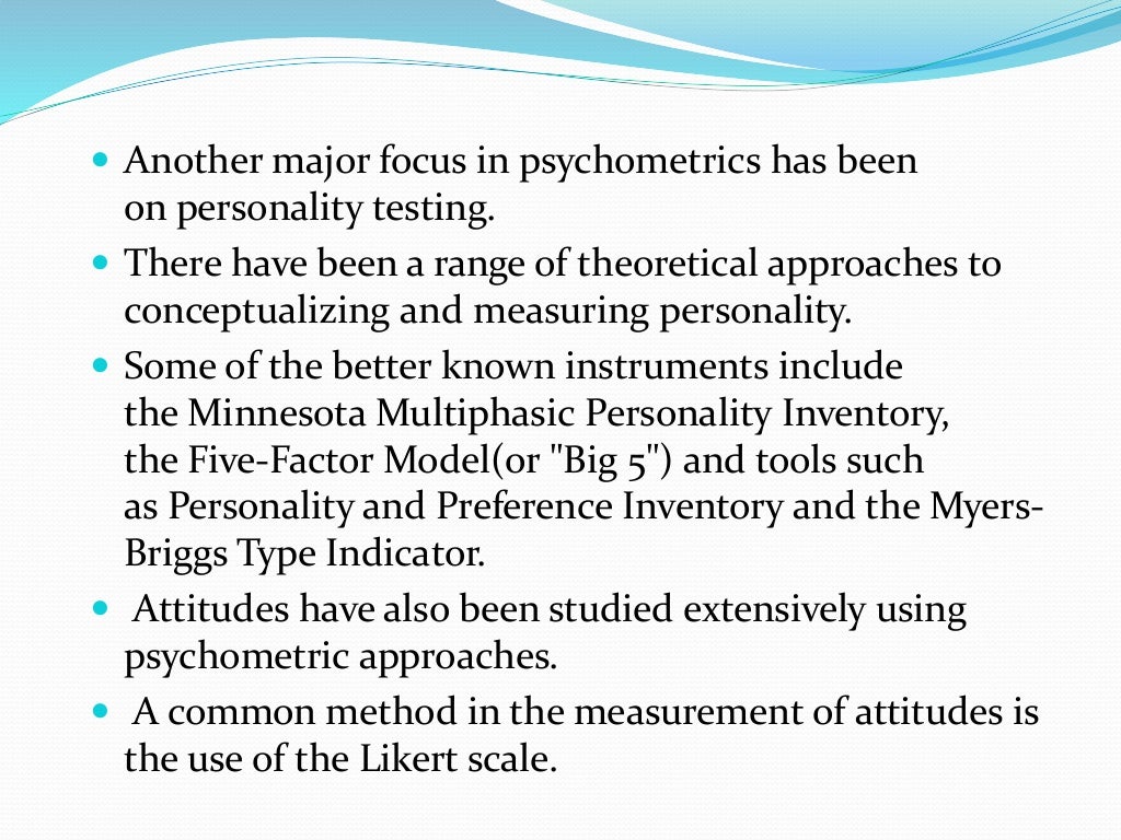 Psychometrics ppt