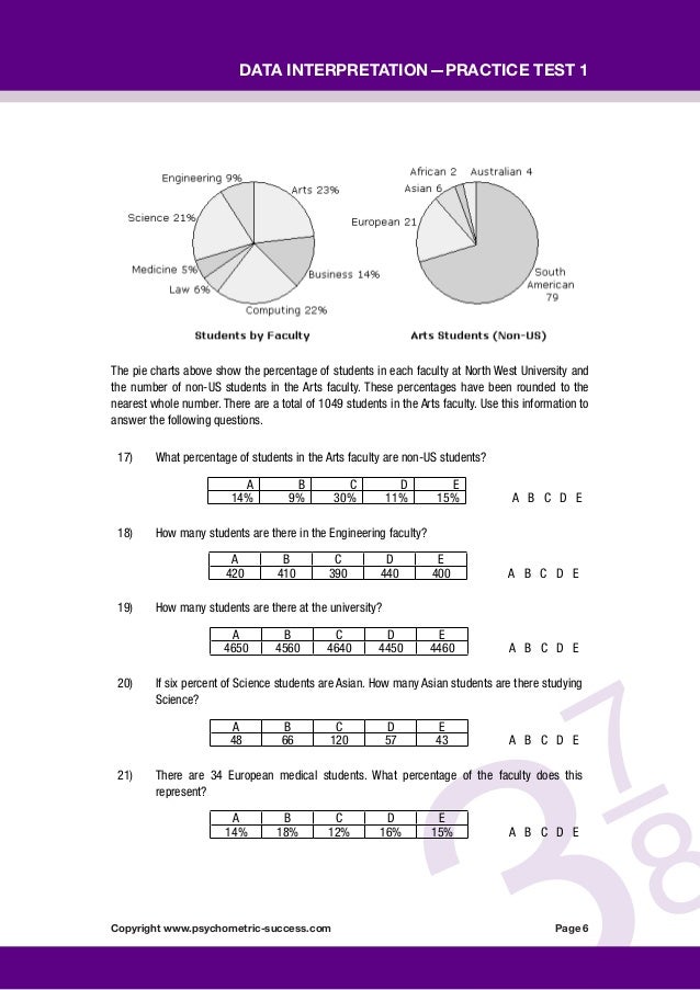 Psychometric success numerical ability data interpretation practice…